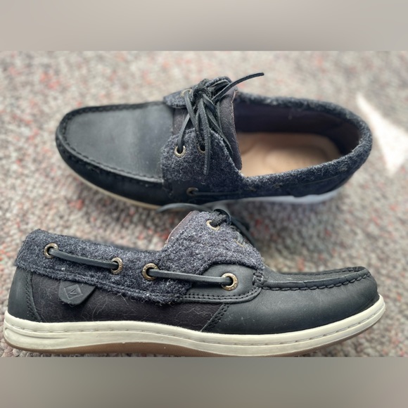 Sperry | Shoes | Skerry Koifish In Charcoal Flannel And Leather | Poshmark